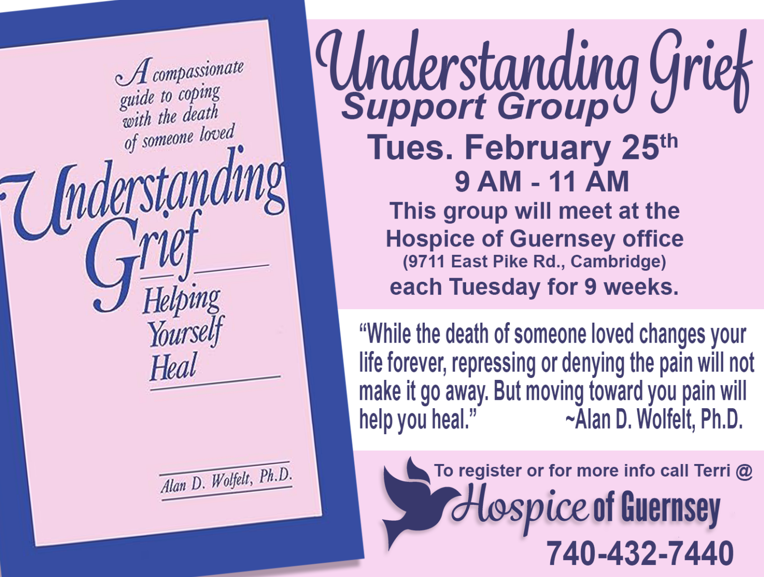 New Understanding Grief Support Group | Hospice of Guernsey, Inc.